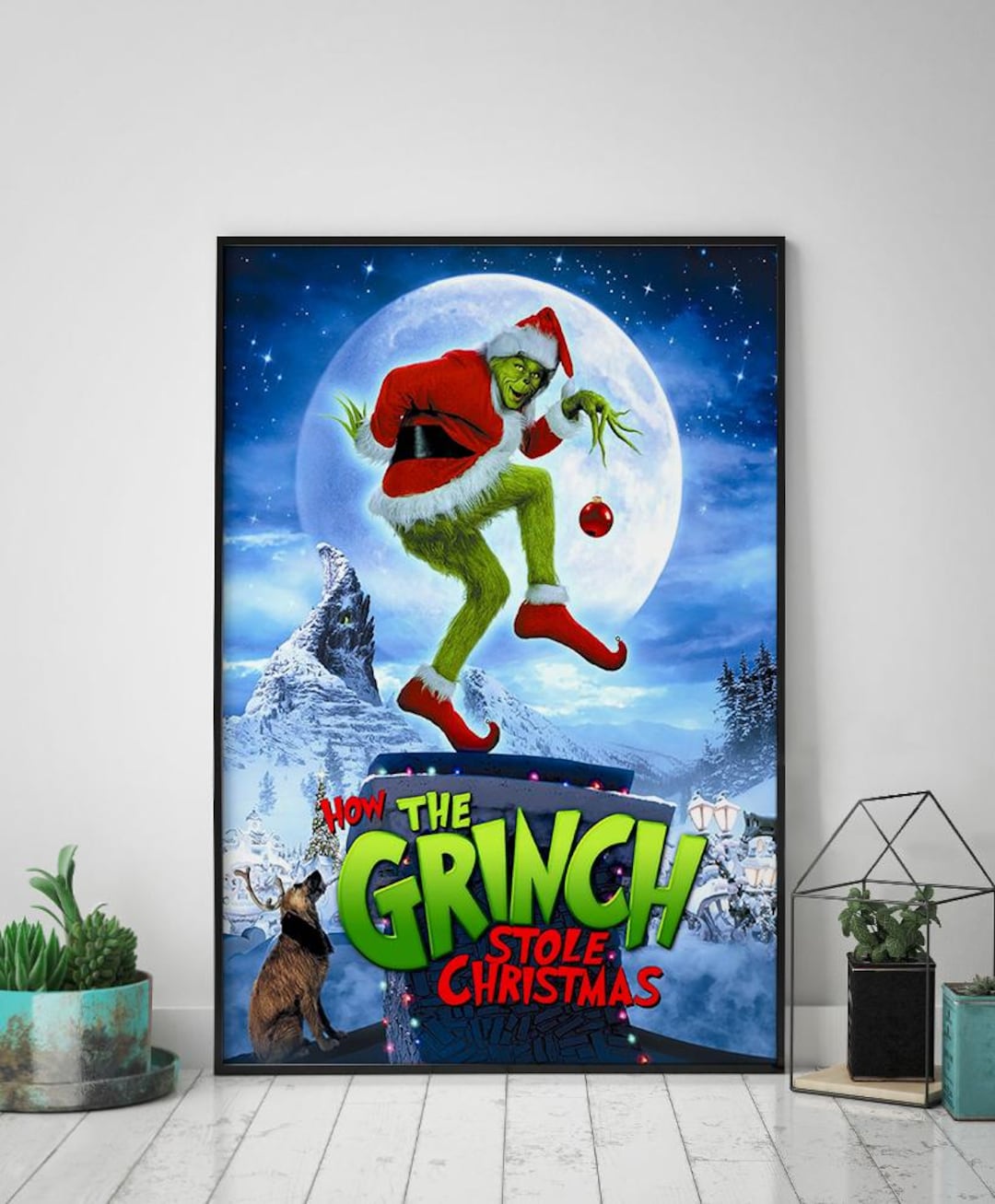 How the Grinch Stole Christmas Movie Poster,retro Posters,canvas ...
