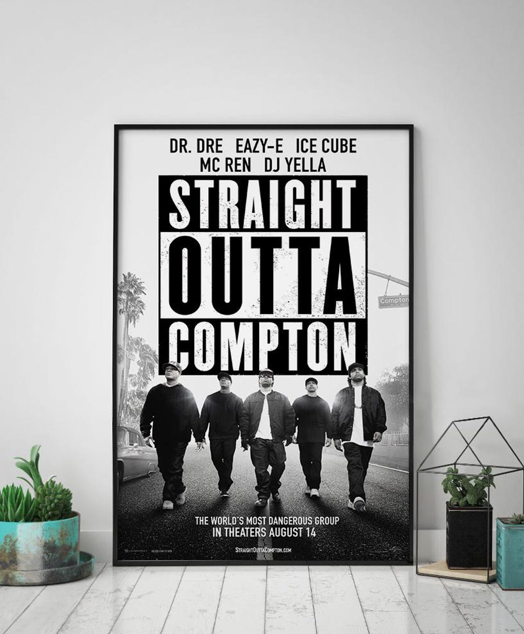 Straight Outta Compton Movie Poster,retro Posters,canvas Printing, Wall ...