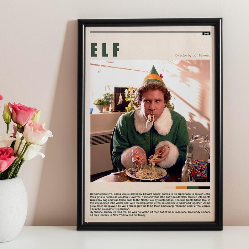 Elf 2003 Movie Poster,retro Posters,canvas Printing, Wall Decoration ...