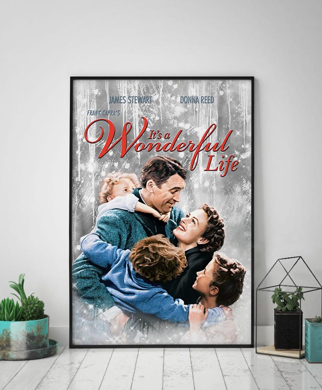 It's a Wonderful Life Movie Poster,retro Posters,canvas Printing, Wall ...
