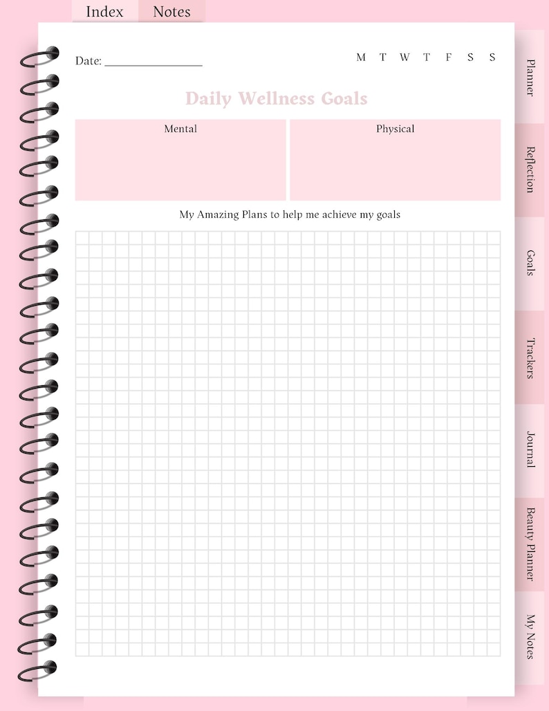 Self-care Digital Journal: Women's Wellness, 58-page PDF Printable - Etsy