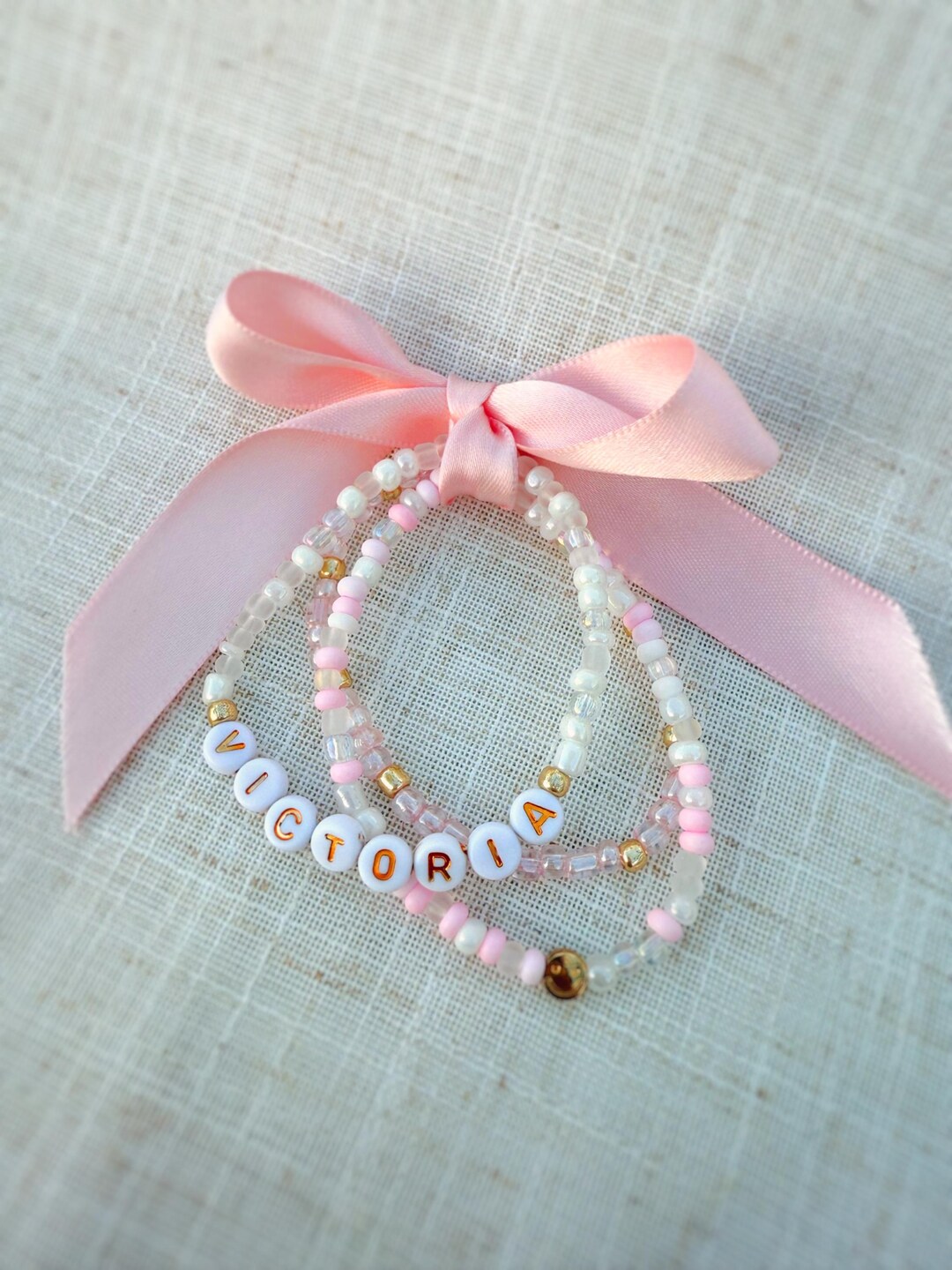 Personalized Name Bracelet | Custom Beaded Bracelet | Name Bracelet ...