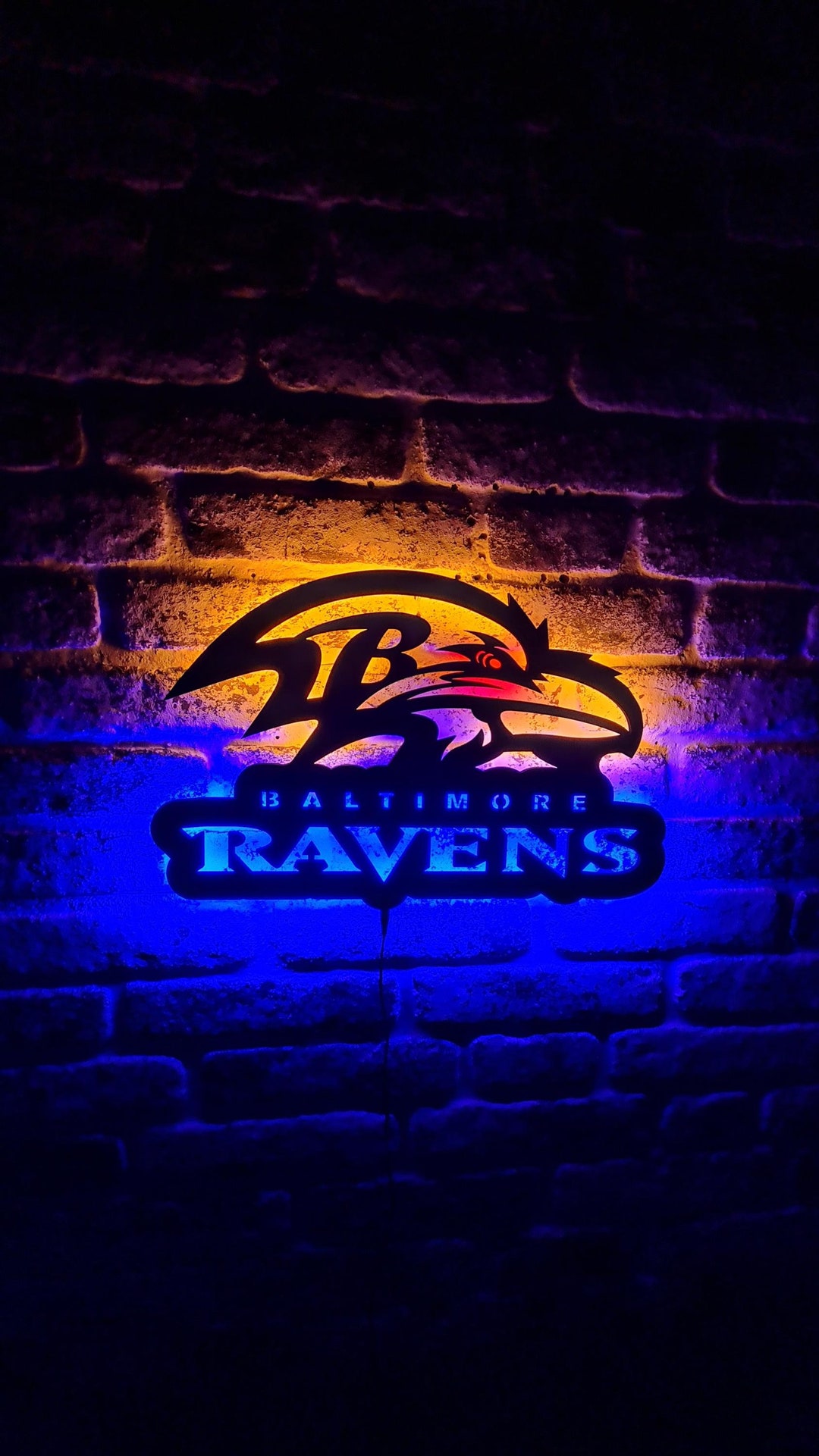 Led Lighted Baltimore Ravens Sign, American Football Fans Perfect Gift ...