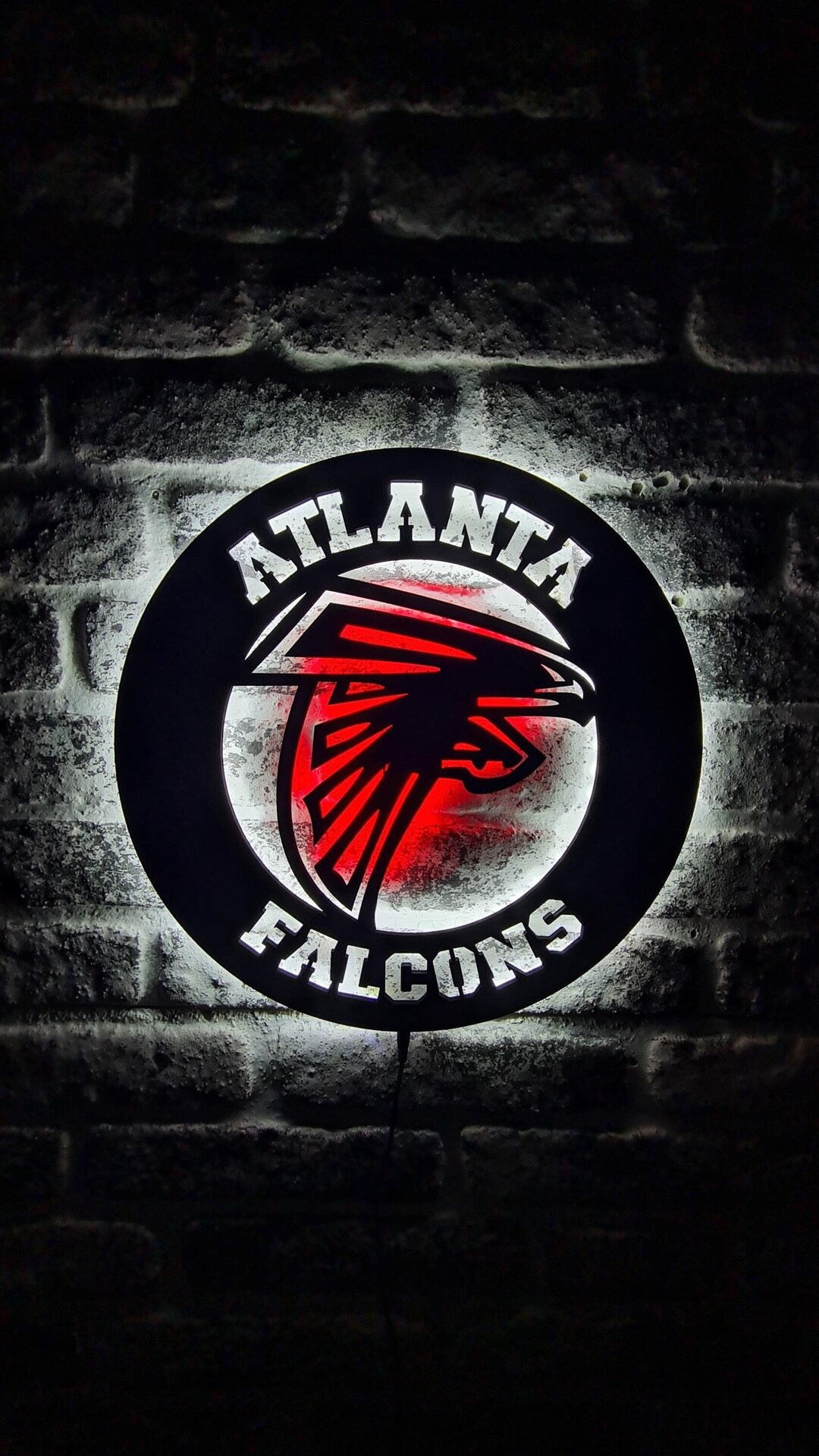 Atlanta Falcons Led Lighted Sign, Falcons Lighted Gift, NFL Wall Art ...
