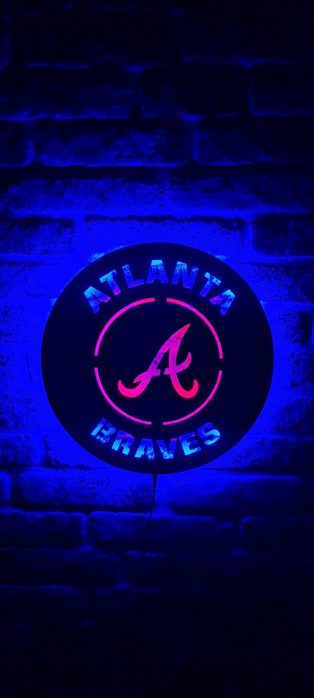 Atlanta Braves Led Sign, Braves MLB Baseball Team Fans Led Lighted Wall ...