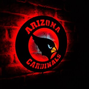 Arizona Cardinals LED Lighted Sign, Cardinals Illuminated Wall Decor ...