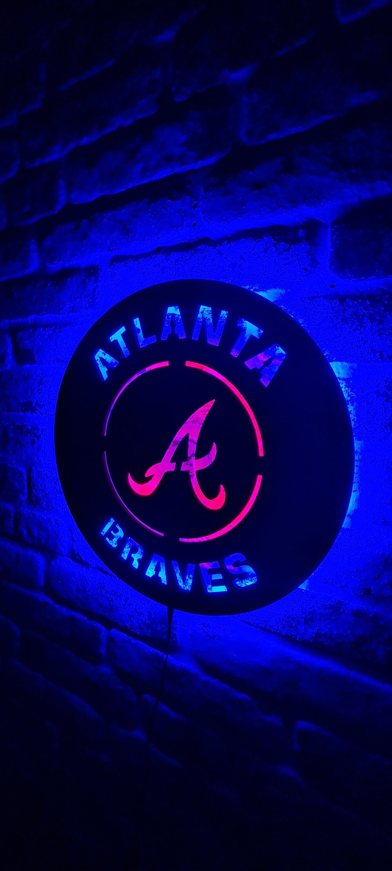 Atlanta Braves Led Sign, Braves MLB Baseball Team Fans Led Lighted Wall ...