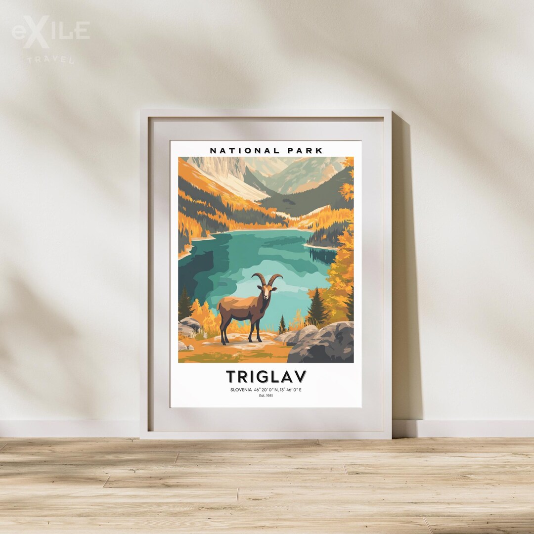 Triglav National Park Travel Poster, Triglav National Park Travel Print ...