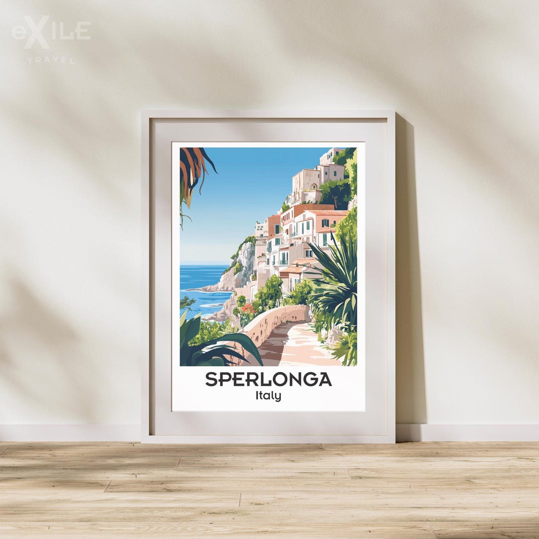 Sperlonga Italy Print, Italy Poster, Travel Poster, Travel Print ...