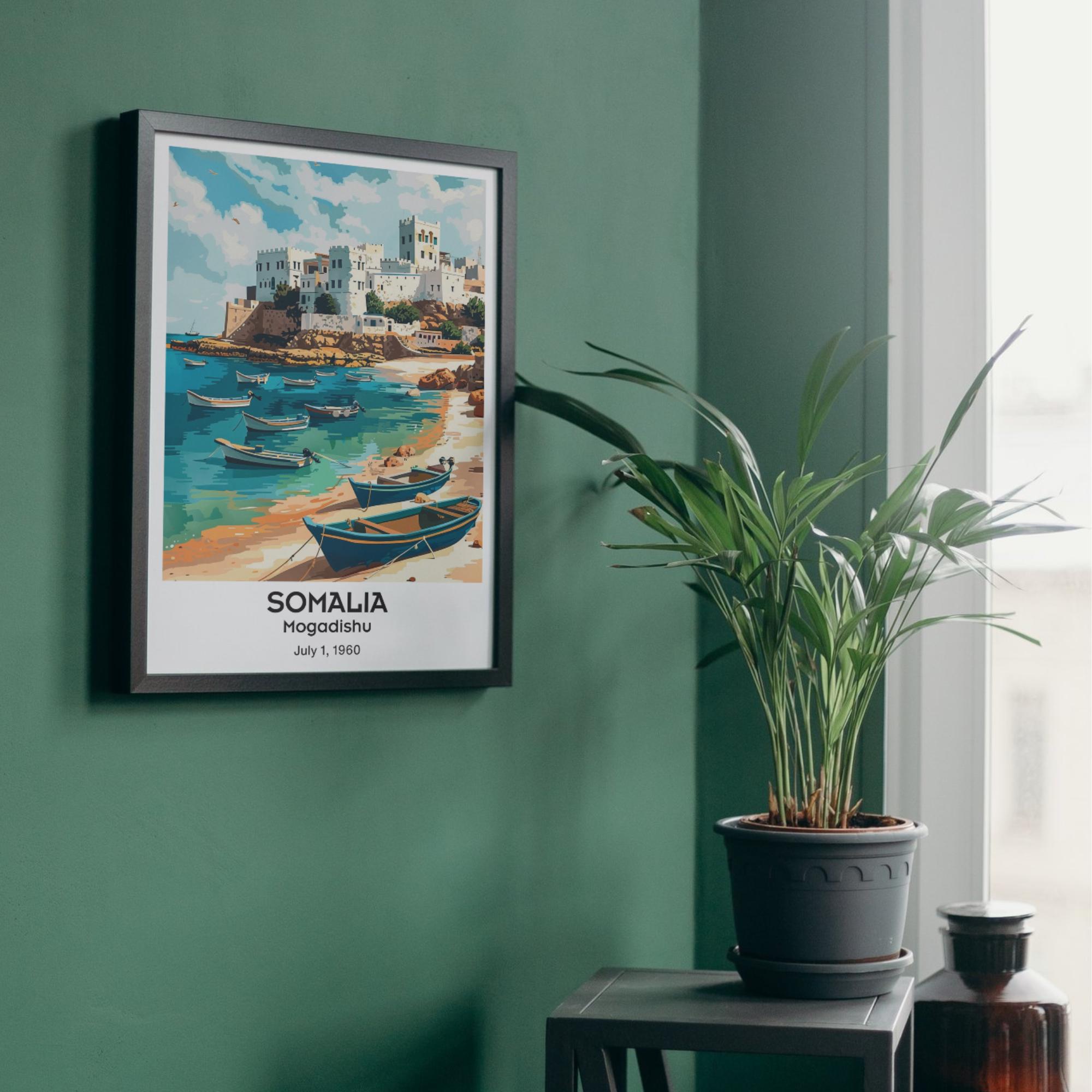 Mogadishu Travel Print Somalia Art | Mogadishu Somalia Gifts Poster ...