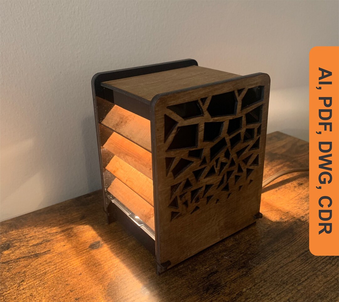 Acrylic Wooden Lamp Stand for Bedroom - Etsy