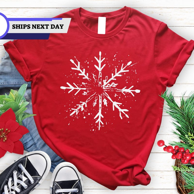 Snowflake Shirt - Etsy