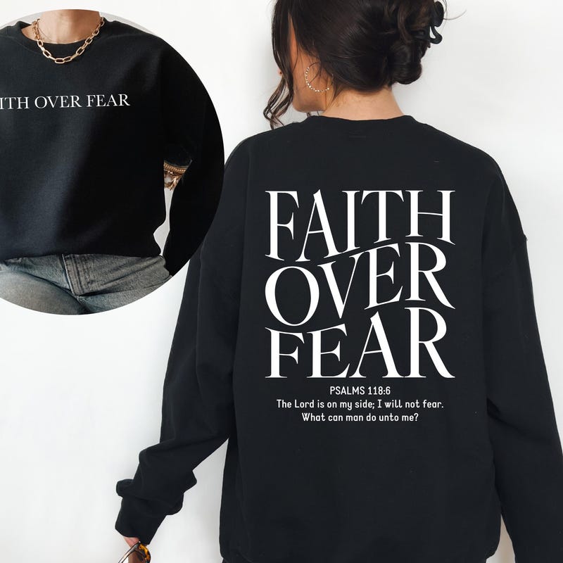 Faith Over Fear Hoodie - Etsy