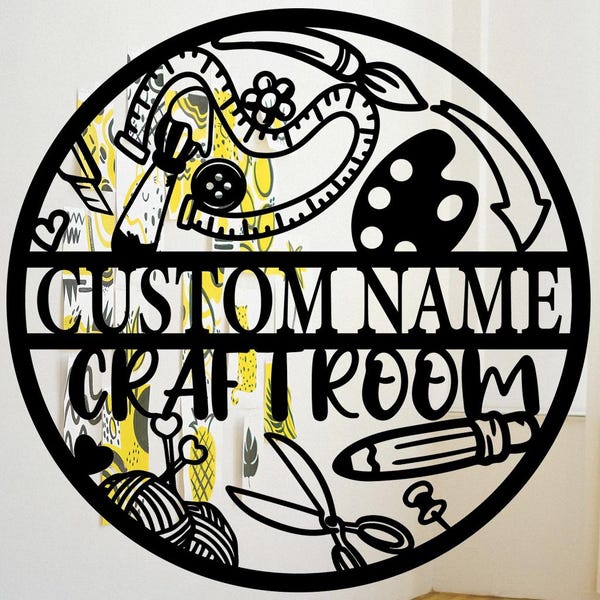 Personalized Craft Room Sign - Etsy