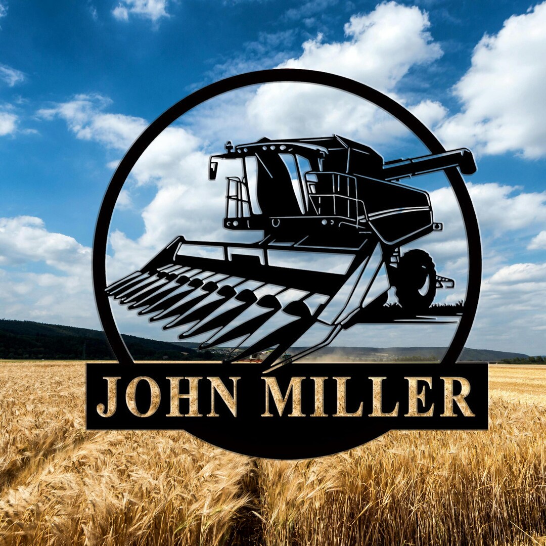 Custom Tractor Metal Sign Tractor & Farm Equipment Signs Family Name ...