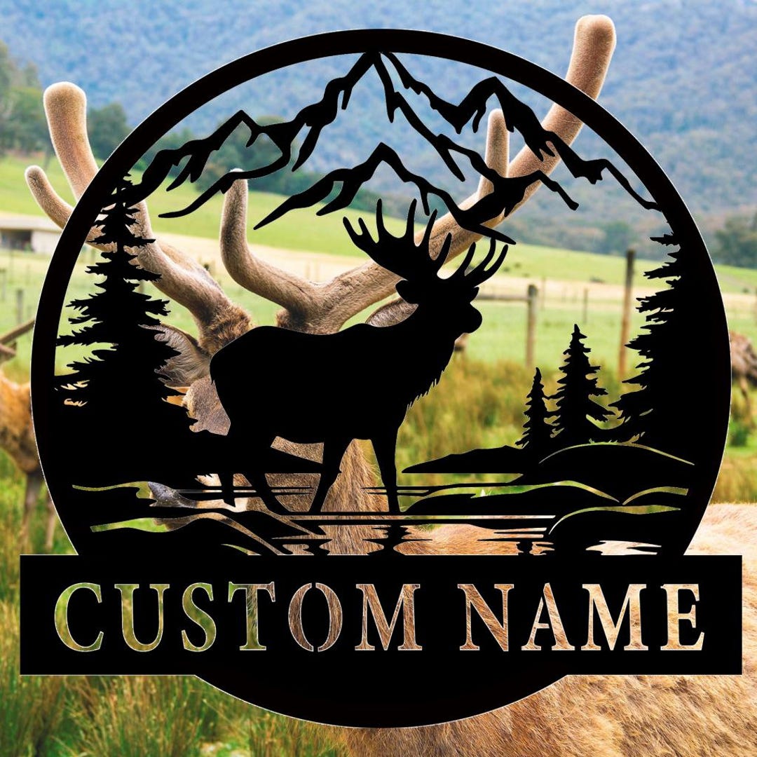 Handmade-custom Moose Sign Metal Wall Sign-personalized Moose Sign ...