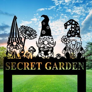 Custom Garden Gnome Stake, Garden Gnome Stake, Gardener Gift, Gnome ...