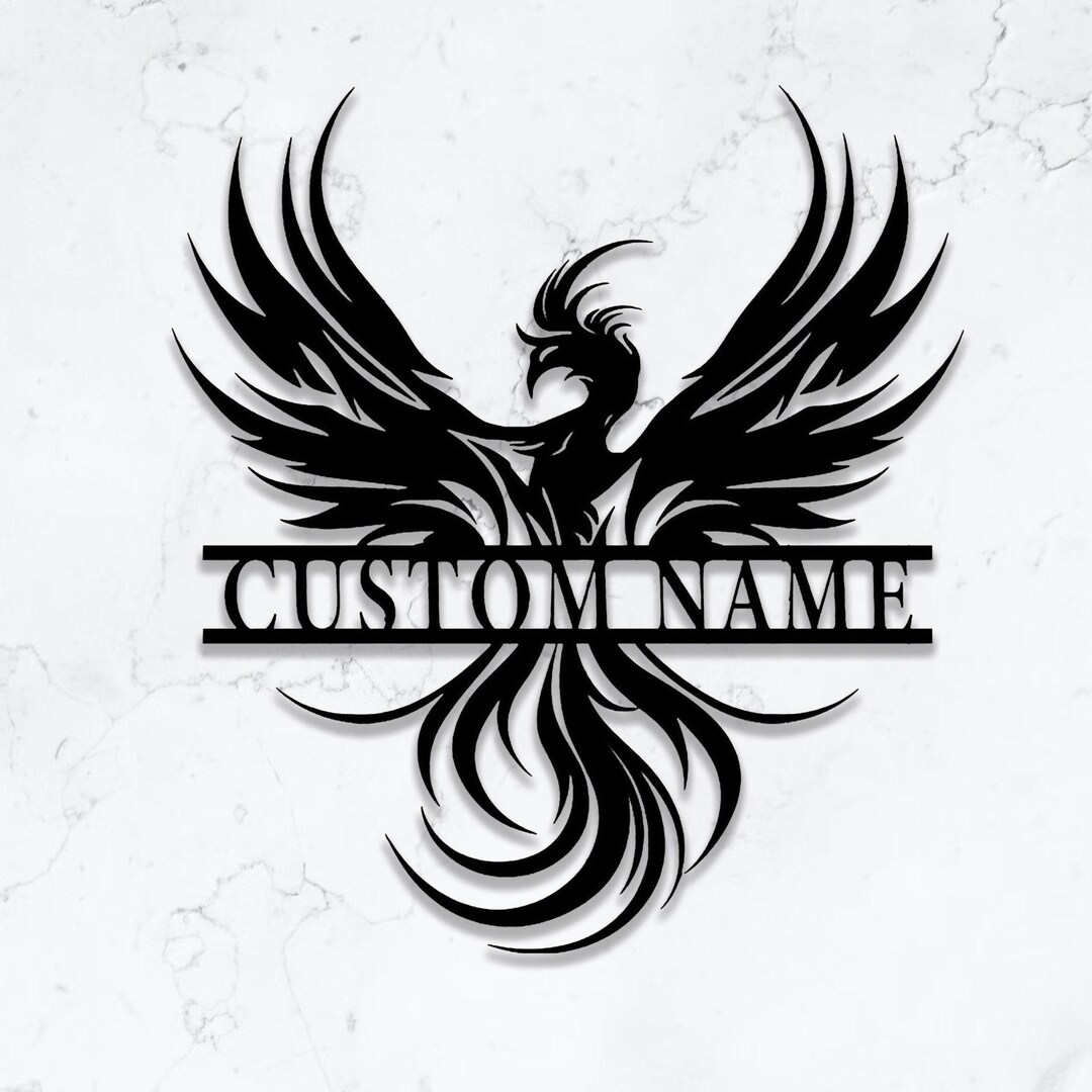 Phoenix Metal Wall Art, Custom Phoenix Metal Wall Decor, Phoenix Metal ...