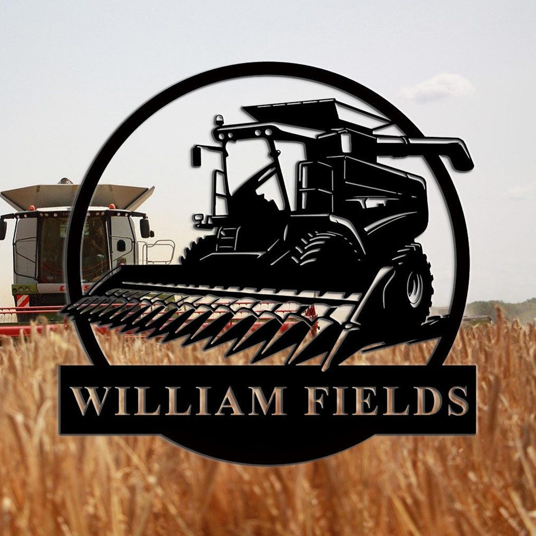 Custom Tractor Metal Sign Tractor & Farm Equipment Signs Family Name ...