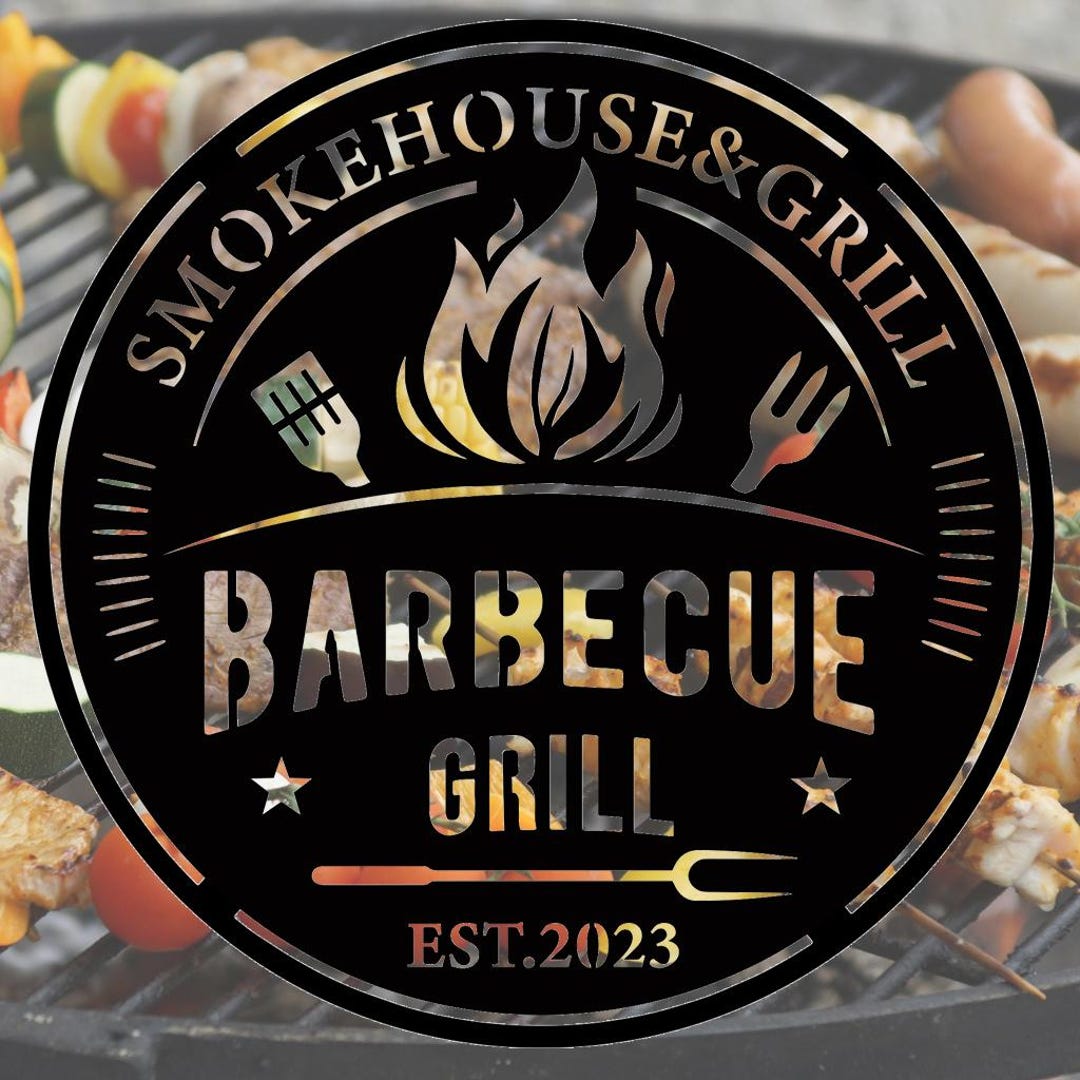 Handmade-custom Barbecue Sign Metal Wall Sign-personalized Barbecue ...