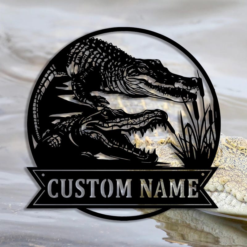 Alligator Wall Decor - Etsy