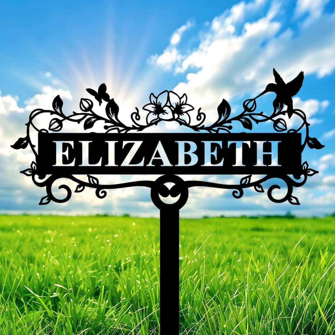 Custom Garden Stake | Personalized Metal Sign | Custom Garden Decor ...