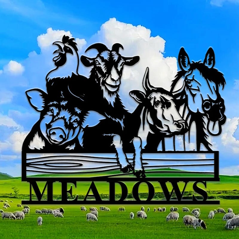 Custom Farm Sign - Etsy