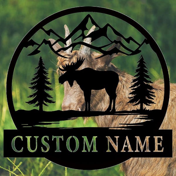 Moose Sign - Etsy