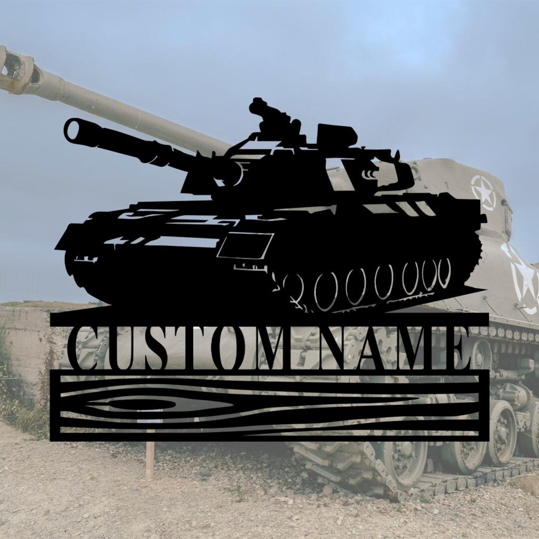 Custom Military Tank Metal Wall Art Led Light,personalized American ...