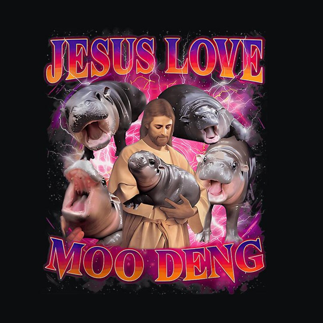Jesus Loves Moo Deng Png - Etsy