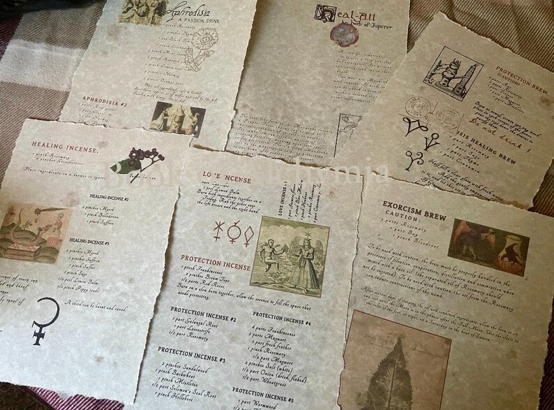Practical Magic Spellbook Replica Pages Vol III ~ for Book of Shadows ...