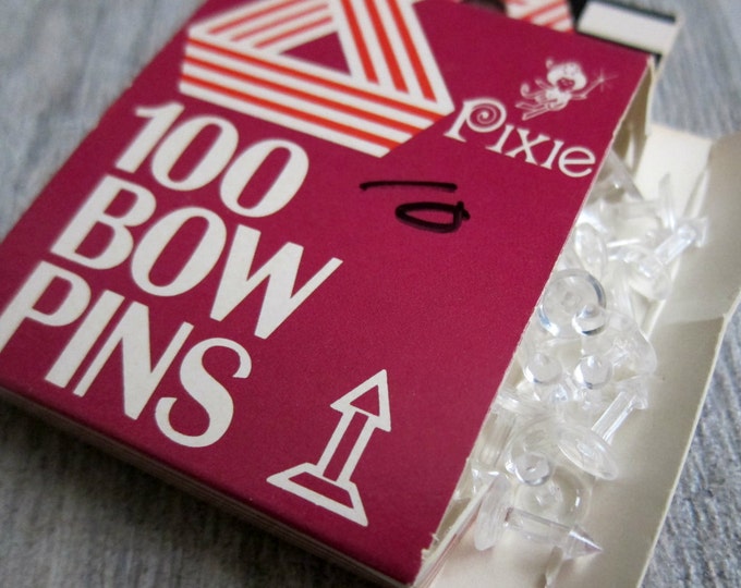 Pixie Bow Pins, Box of 100 Pixie Bow Pins for Pixie Bow Maker, Gift ...