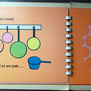 Vintage 1960s Children's Circle Shape Book: the Round Book, Learning ...