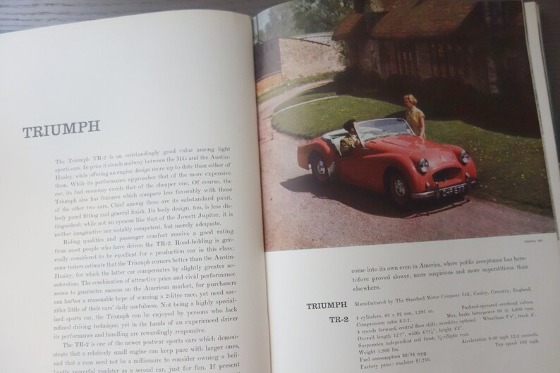 Vintage Sports Cars Book by John Wheelock Freeman Photos by - Etsy