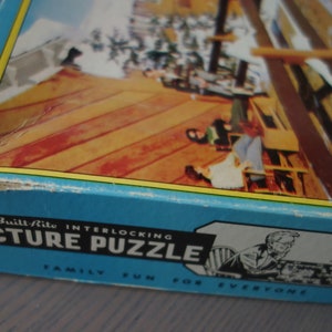 Vintage Jigsaw Puzzle, 600 Piece Built Rite Interlocking Picture Puzzle ...