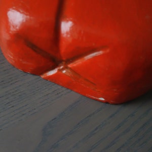 Vintage Chalkware Vegetable Bright Red Tomato Cheerful but - Etsy