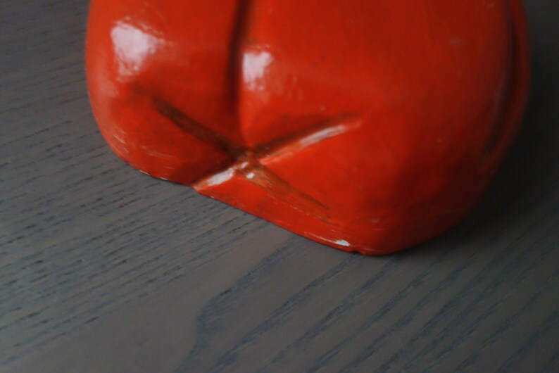 Vintage Chalkware Vegetable Bright Red Tomato Cheerful but - Etsy