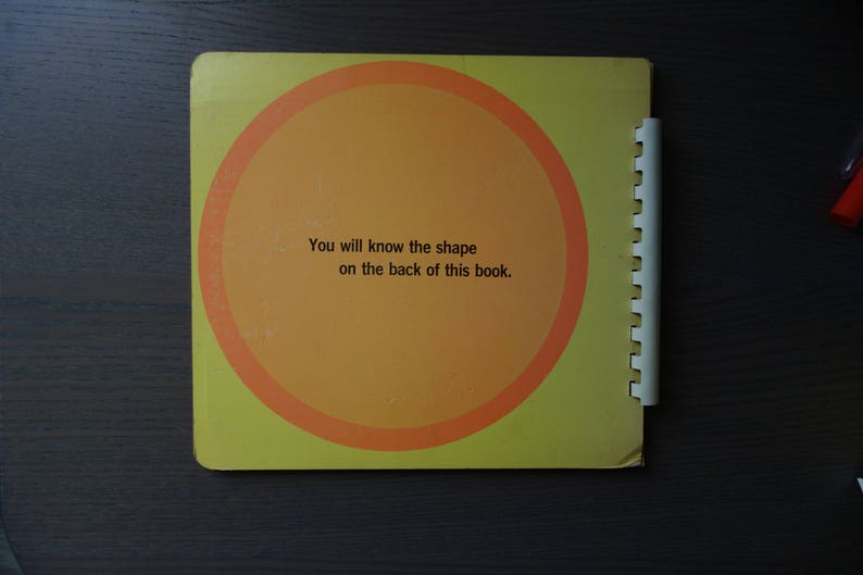 Vintage 1960s Children's Circle Shape Book: the Round Book, Learning ...