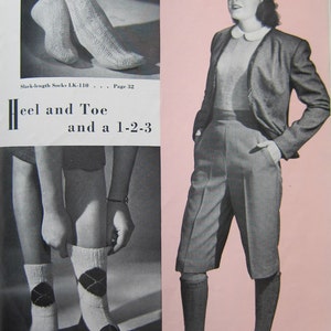 Vintage Knitting Patterns in Coats & Clark's Learn to - Etsy