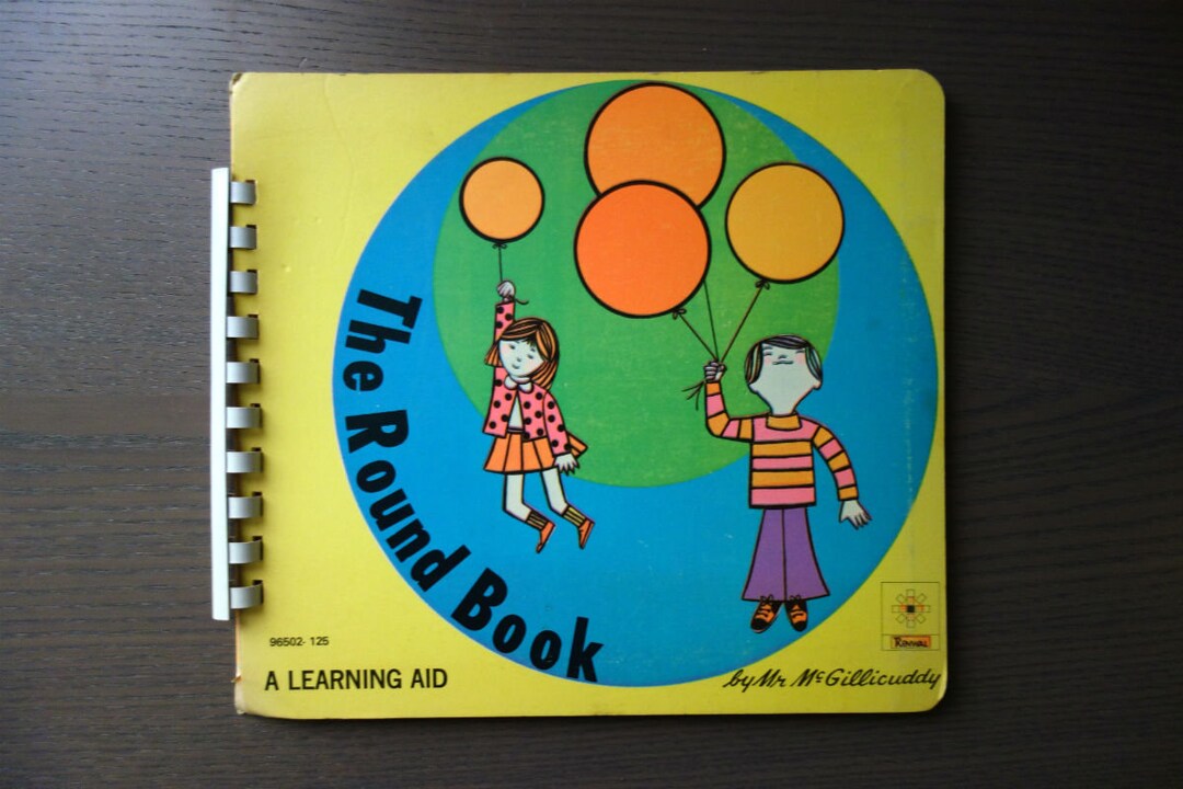 Vintage 1960s Children's Circle Shape Book: the Round Book, Learning ...