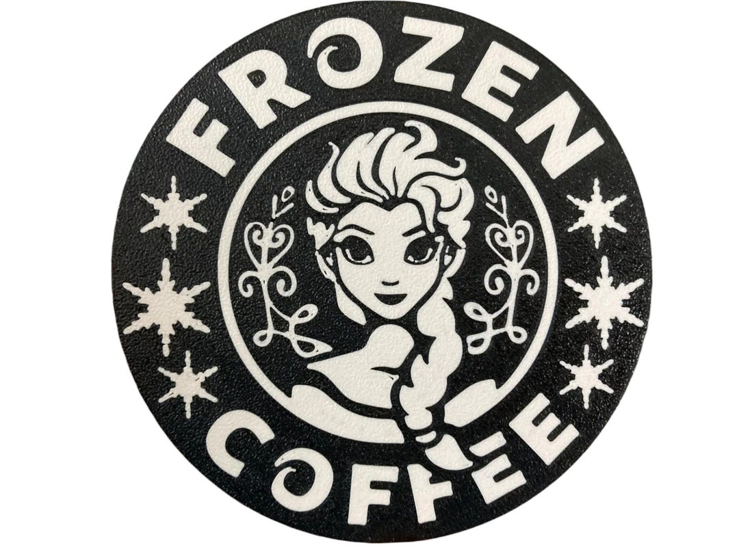 Frozen Elsa Coffee Coaster 3D Printed - Etsy