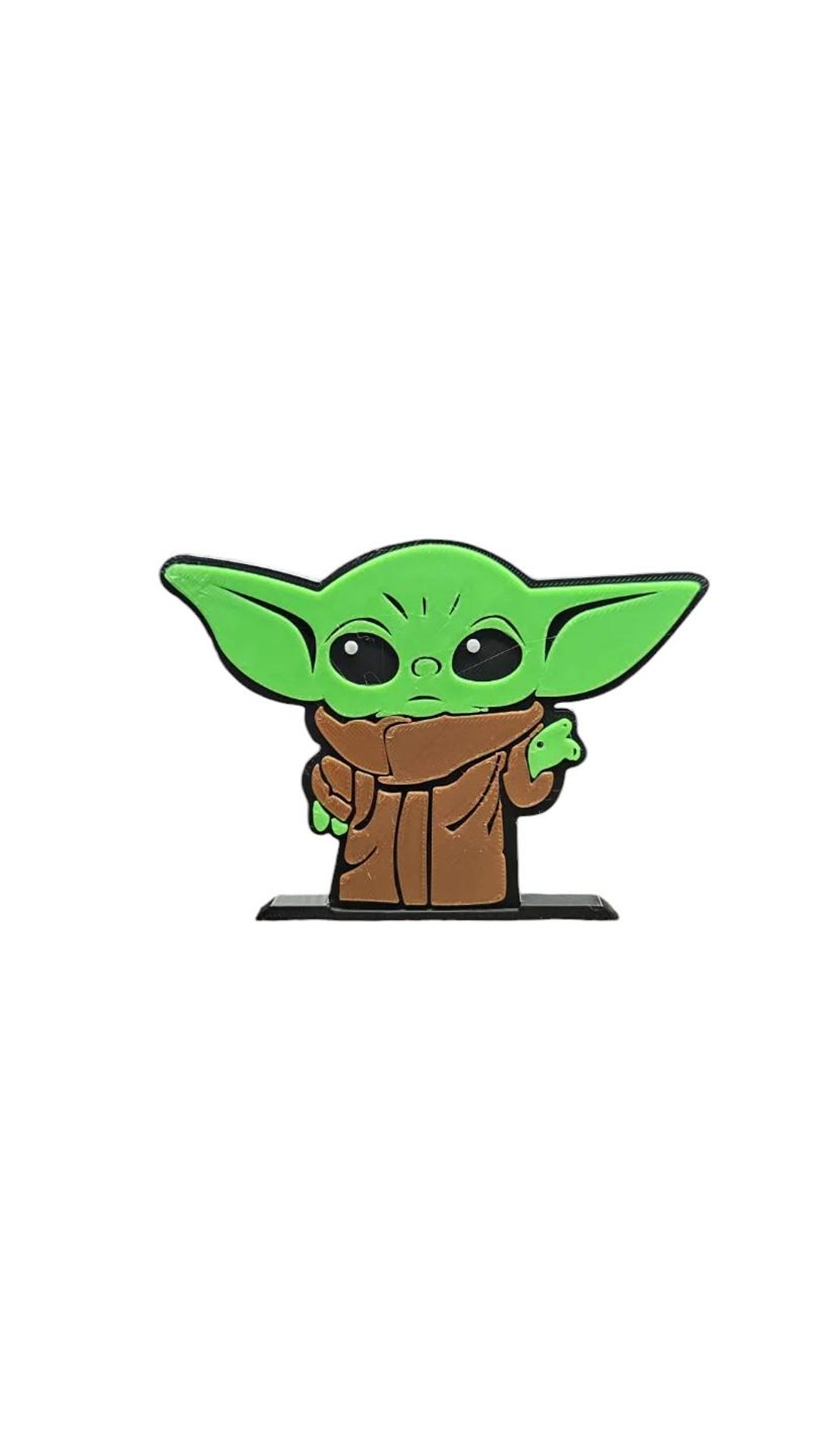 Grogu Freestanding Table/shelf Sign 3D Printed - Etsy