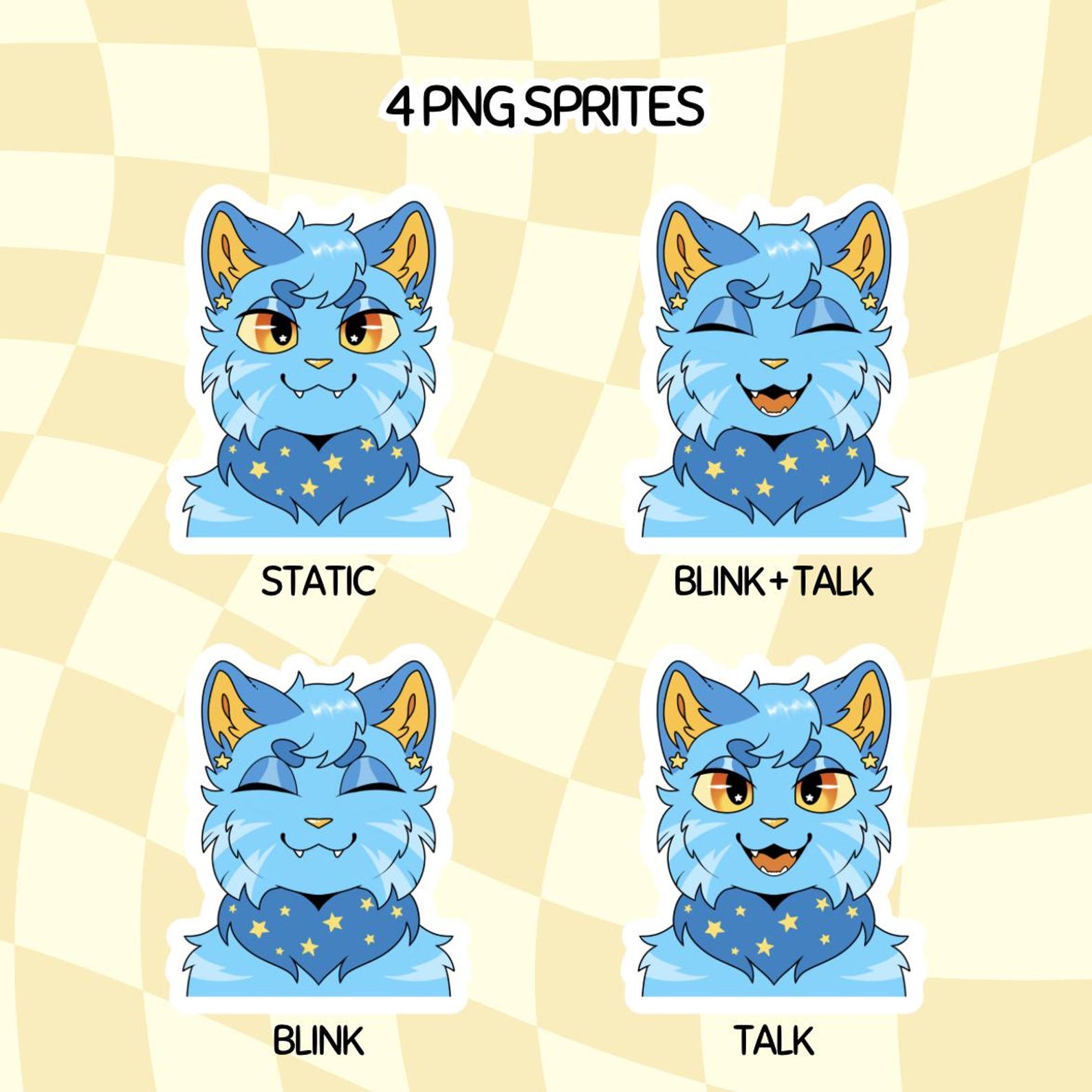 Custom Pngtuber Sprites - Furry Png Youtuber Sprite Commissions - Etsy
