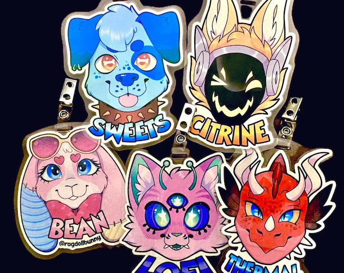 Fursuit/fursona Badge !read Description! - Etsy