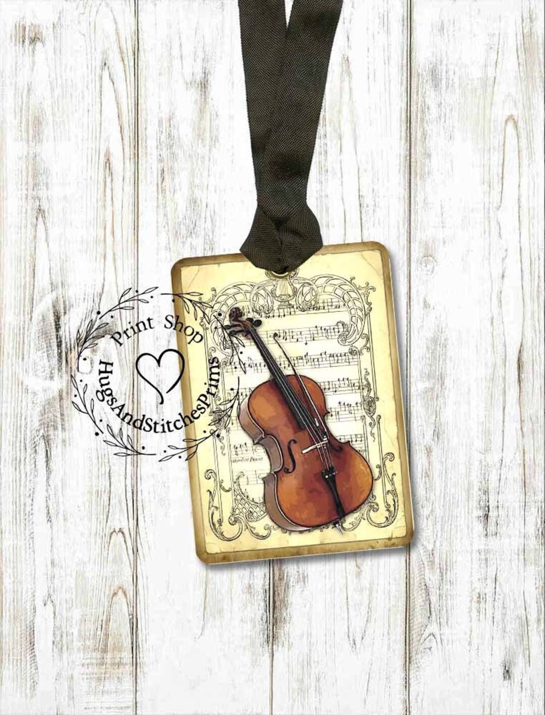 Musical Violin Sheet Music Gift or Scrapbook Tags or Magnet #532 - Etsy