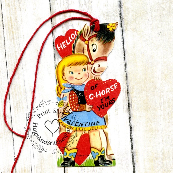 Horse Valentines - Etsy