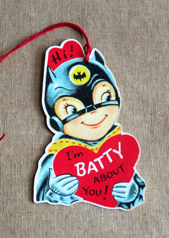 Retro I'm Batty About You Bat Boy Bat Man Valentine Gift | Etsy