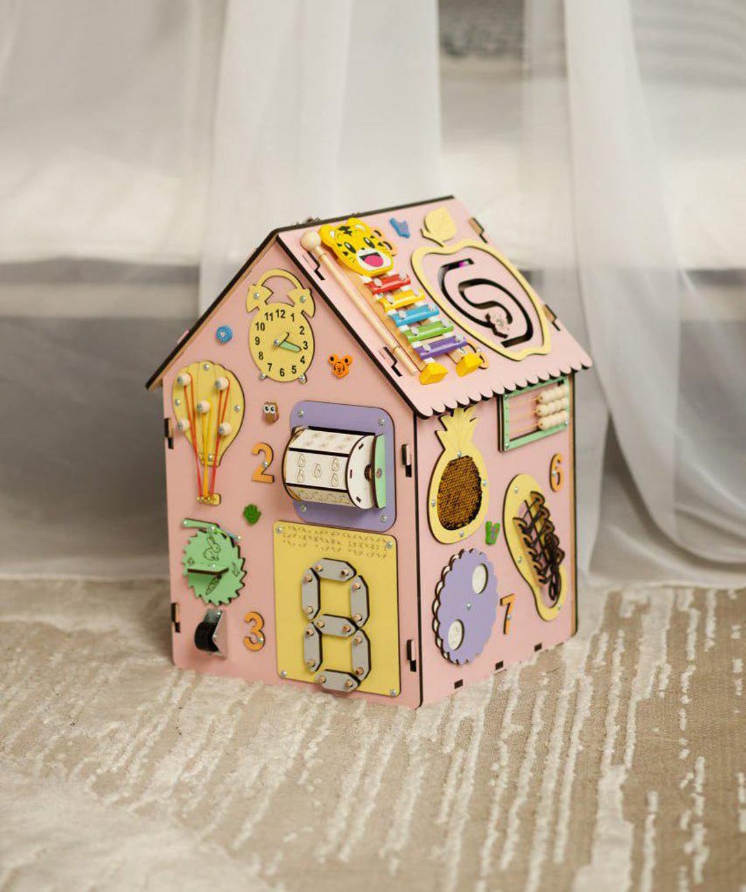 Custom Busy House for Kids Perfect 1st Birthday Gift & Nursery Decor ...