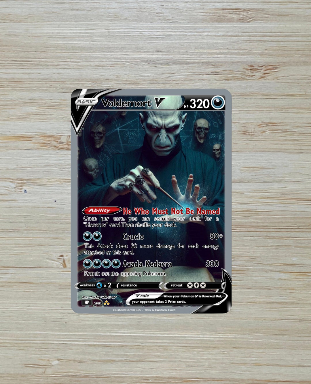 Custom Voldemort Harry Potter Trading Card for Harry Potter Fans Custom ...