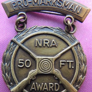 NRA Badge Metal Pin - Etsy